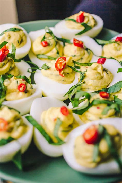 Thai Green Curry Deviled Eggs A Full Living