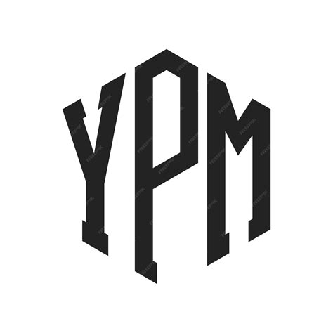 Premium Vector Ypm Logo Design Initial Letter Ypm Monogram Logo Using