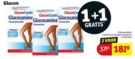 Gluconcombi Glucosamine Aanbieding Bij Kruidvat