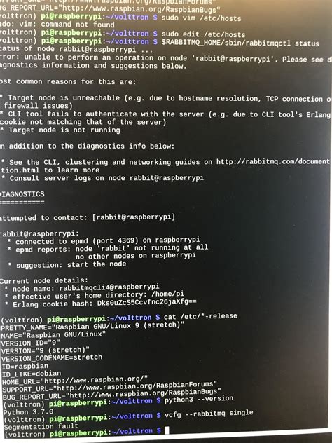 Segmentation Fault For Vcfg Raspbian Stretch 701rc1 · Issue 2211 · Volttronvolttron · Github