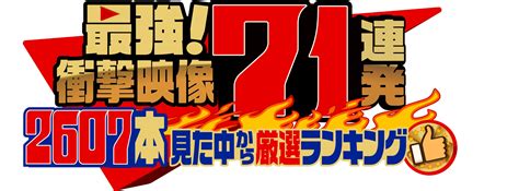 最強！衝撃映像71連発「スタッフが2607本見た中から選ぶ動画ランキング」テレ東の番組情報ページ テレ東・bsテレ東 7ch公式