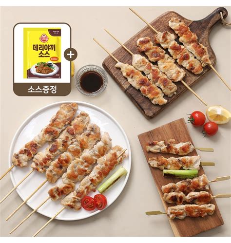 지구마을 국내산 수제 순살 닭꼬치 데리야끼 소스 증정 350g 1팩 티몬