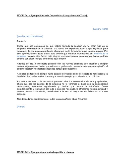Ejemplo De Carta De Despedida Peter Vargas Ejemplo De Vrogue Co