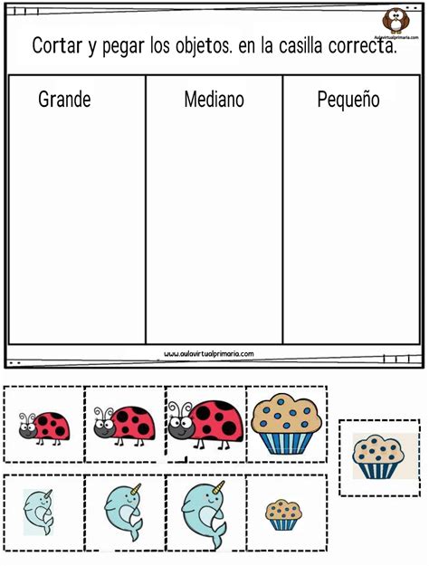 🍒grande Mediano Y Pequeño Aula Virtual Primaria Oficial