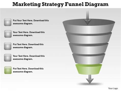 Sample Business PowerPoint Presentations Marketing Strategy Funnel Diagram Slides
