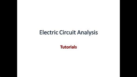 Mesh Analysis Youtube