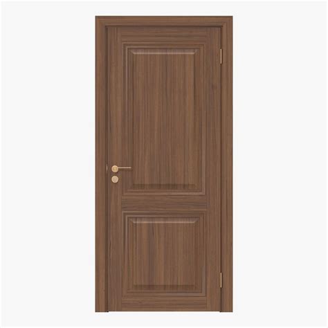3d Model Classic Wooden Interior Door With Furniture 018 Turbosquid