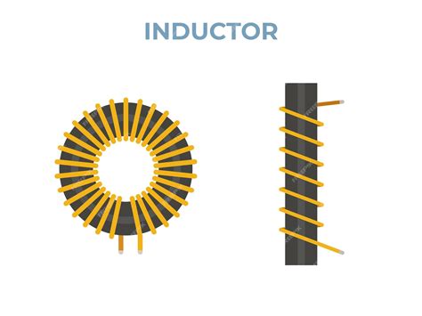premium vector toroidal coil inductor electrical coil vector illustration