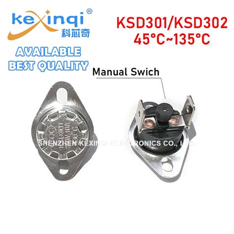 PCS KSD Temperature Switch Temperature Control Degrees Degrees Celsius Manual Reset