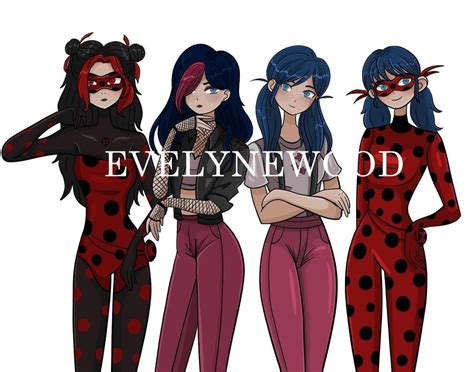 Miraculous Ladybug Versions By Evelynewood On Deviantart