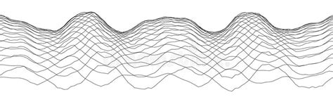 Abstract Waveform Lines Art For Modern Design And Decoration Projects