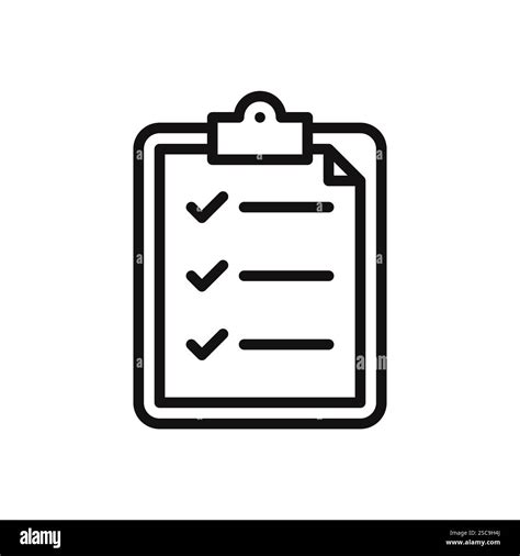 Clipboard Icon Checkmarks Quality Check Check List Todo Plan With