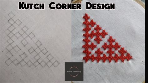 Kutch Stitch Sindhi Gujrati Taaka Corner Design Memory Embroidery