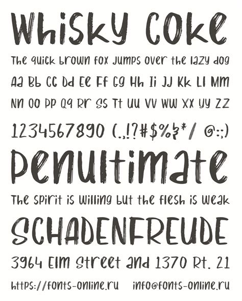 Whisky Coke Font
