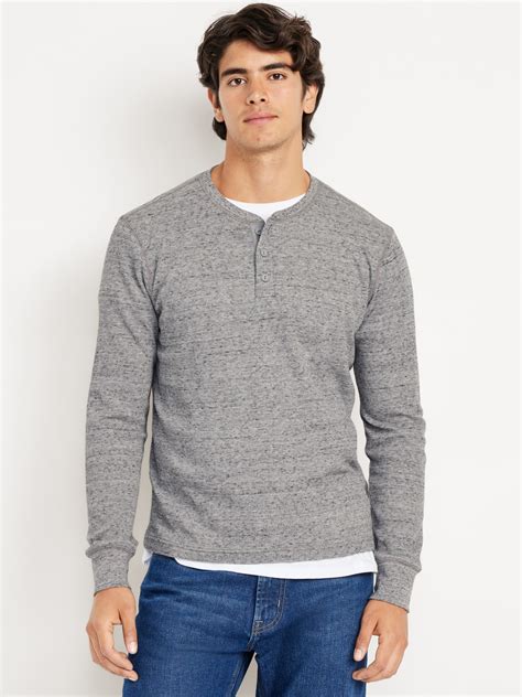 Mens Thermal Henley Shirts Old Navy