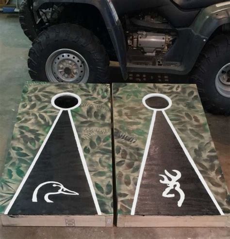 Diy Camo Cornhole Boards Cornhole Cornhole Boards Diy