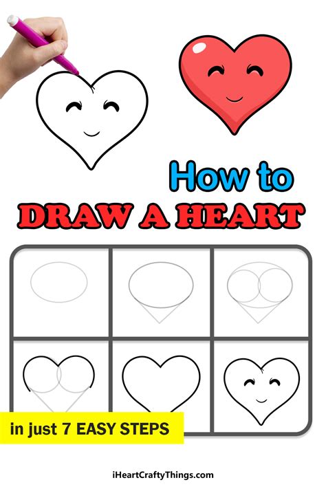Heart Drawing How To Draw A Heart Step By Step