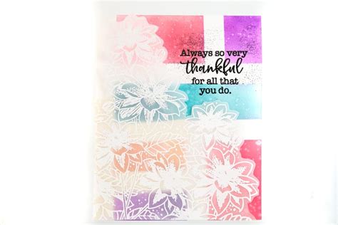 No Coloring Card Vellum Heat Embossing Masked Ink Blending Unity Blog