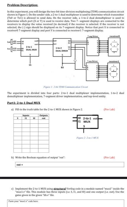 Solved Problem Description In This Experiment You Will Chegg Com