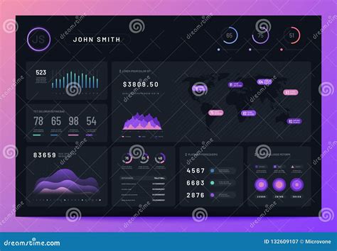Pie Chart Statistic Concept Business Flow Process Diagram Infographic Elements For