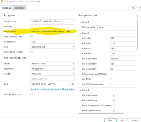Solved Output Folder In Nc Program Not Saving Autodesk Community