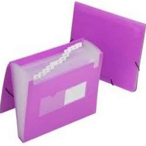 Multicolor Button Expandable File Folder For Multipurpose Paper Size