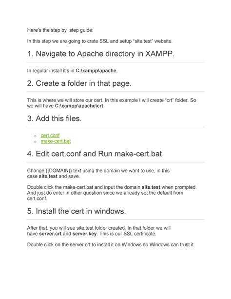 Secure Sockets Layer Setup Heres The Step By Step Guide In This Step We Are Going To Crate