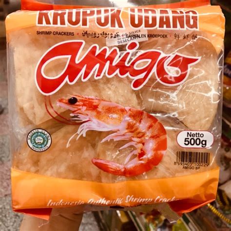 新超行 印尼 Aloha 新超行 印尼 Amigo 生蝦餅 炸蝦餅 蝦片 炸蝦片 鮮蝦餅 500g 蝦皮購物