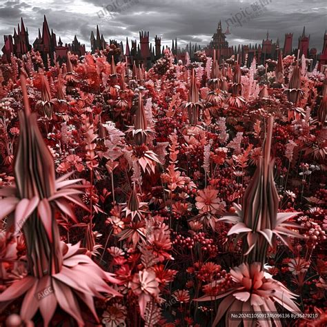 Ai创作图高级红色花艺配色 漫珠沙华 大片红色花 花开彼岸曼珠沙华 红黑小众婚礼 虚拟花世界 小众红色婚礼 唯美凄美彼岸花 红玫瑰瀑布派对效果图 大片红色的花 彼岸花开如火 凄美彼岸花 红黑色