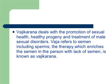 Vajikarana Aphrodisiac Therapy