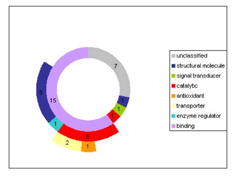 Functional Annotation Molecular Function The Donut Chart Shows The