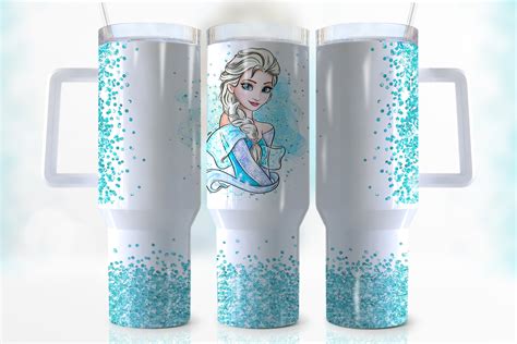 Elsa Frozen Disney Cartoon Custom Stanley Cup 40 Oz 30 Oz Tumbler With