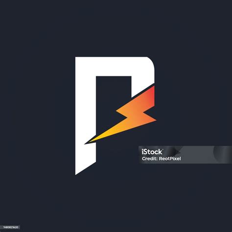 번개 천둥 볼트 벡터 디자인과 P 편지 로고입니다 전기 볼트 편지 P 로고 벡터 그림입니다 0명에 대한 스톡 벡터 아트 및 기타 이미지 Istock
