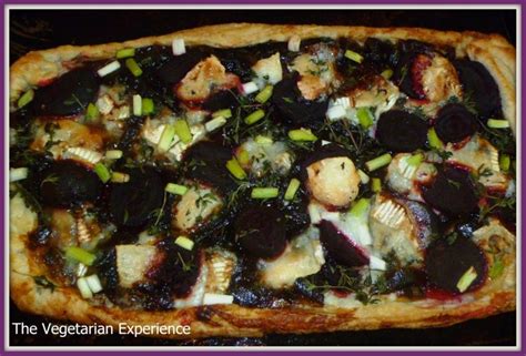 The Vegetarian Experience Goats Cheese And Beetroot Tart And Goats