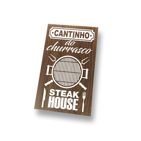 Quadro Decorativo Cantinho Do Churrasco Vinil Studio Placas E Adesivos