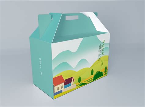 黑色手提纸箱啤酒包装样机psd下载 编号627115692176580243 设图网