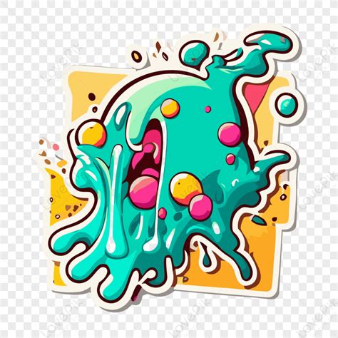 액체 클립 아트의 다채로운 스플래시의 스티커 일러스트 벡터상표 Png 일러스트 무료 다운로드 Lovepik