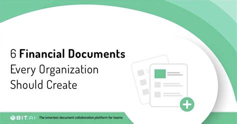 6 Crucial Financial Documents For Every Organization Bit Blog