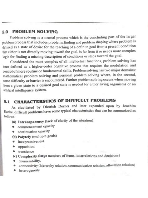 unit 4 problem solving notes pdf