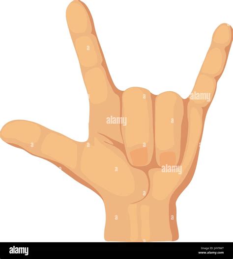 Devil Horns Icon Cartoon Style Stock Vector Image And Art Alamy