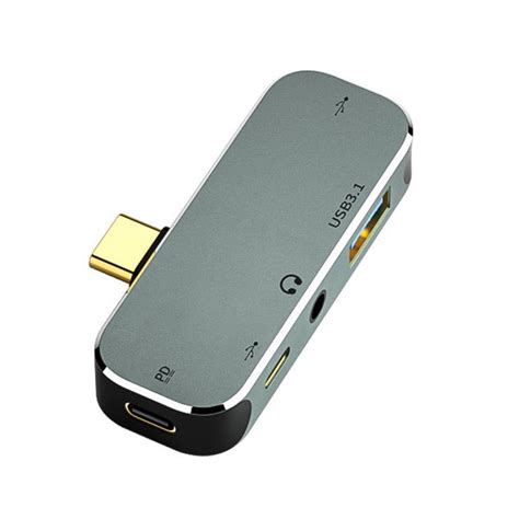 Hub 6 En 1 Kuymtek Tipo C Usb 31 4k Hdmi Plata Pd100w Walmart En Línea