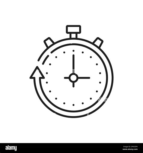 Stopwatch Dial Interface Timer Clock Simple Time Related Vector