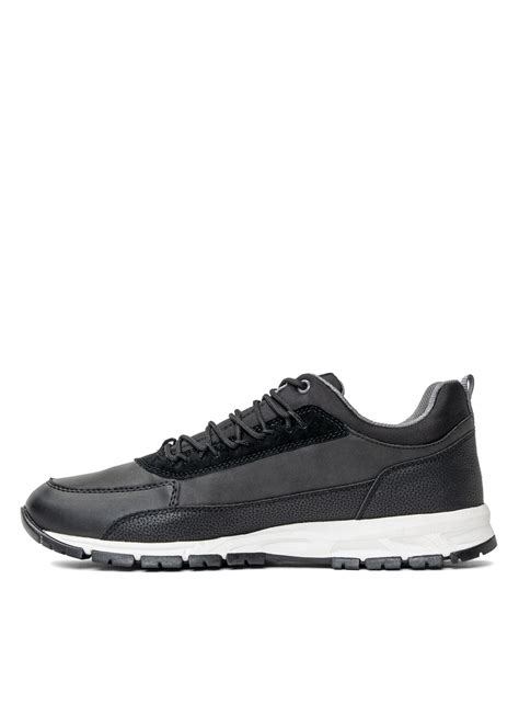 Herren Sneaker Schwarz Geox U Delray B WPF Sneaker Peeker Größte Rabatte Schuhe