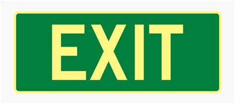 Exit Sign Clip Art Free Transparent Clipart ClipartKey