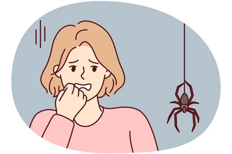 Hands Stretched To Anxious Woman Having Panic Vector Image