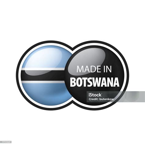 보츠와나 플래그 흰색 배경에 벡터 그림 국가 관광명소에 대한 스톡 벡터 아트 및 기타 이미지 국가 관광명소 국기 그림 이야기 Istock