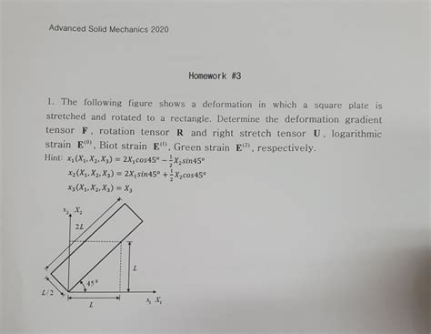 Solved Advanced Solid Mechanics Homework The Chegg