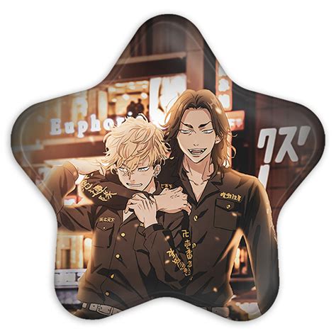 قیمت و خرید پیکسل خندالو طرح باجی و چیفویو انیمه توکیو ریونجرز مدل ستاره ای کد 11142