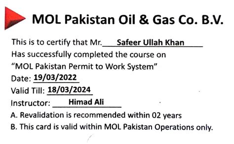 Safeer Ullah Khan On Linkedin Permittowork Oilandgas