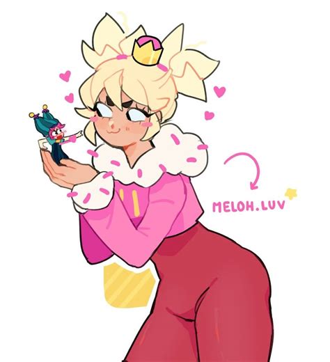 Brawl Stars Twitter meloh luv Dibujos bonitos Dibujos animados bonitos Póster gráfico